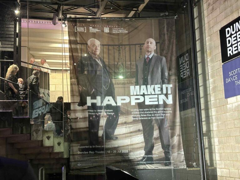 What was it like seeing Brian Cox on stage at Dundee Rep?