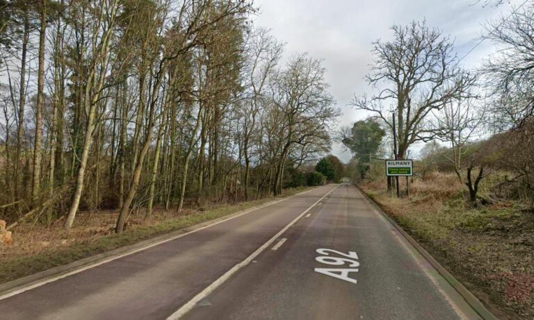 Man, 43, arrested after crash on A92 near Kilmany
