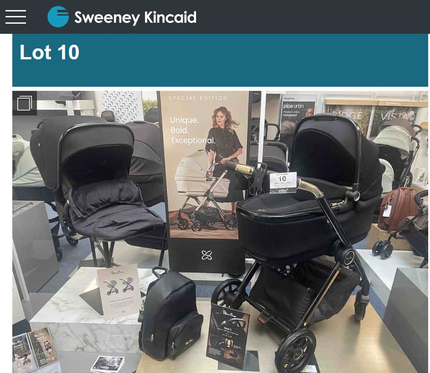 Stirling Pram stock auctioned at rock bottom prices by liquidators