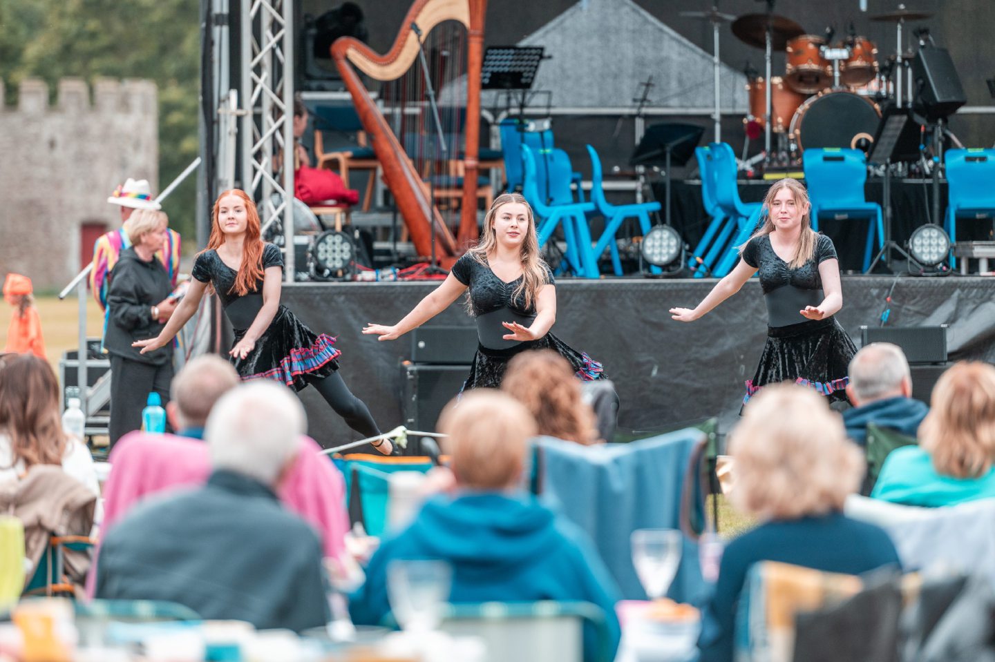 Pictures of open-air Glamis Proms at historic Angus castle