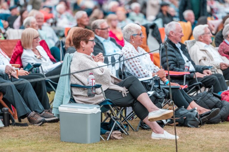 Pictures of open-air Glamis Proms at historic Angus castle
