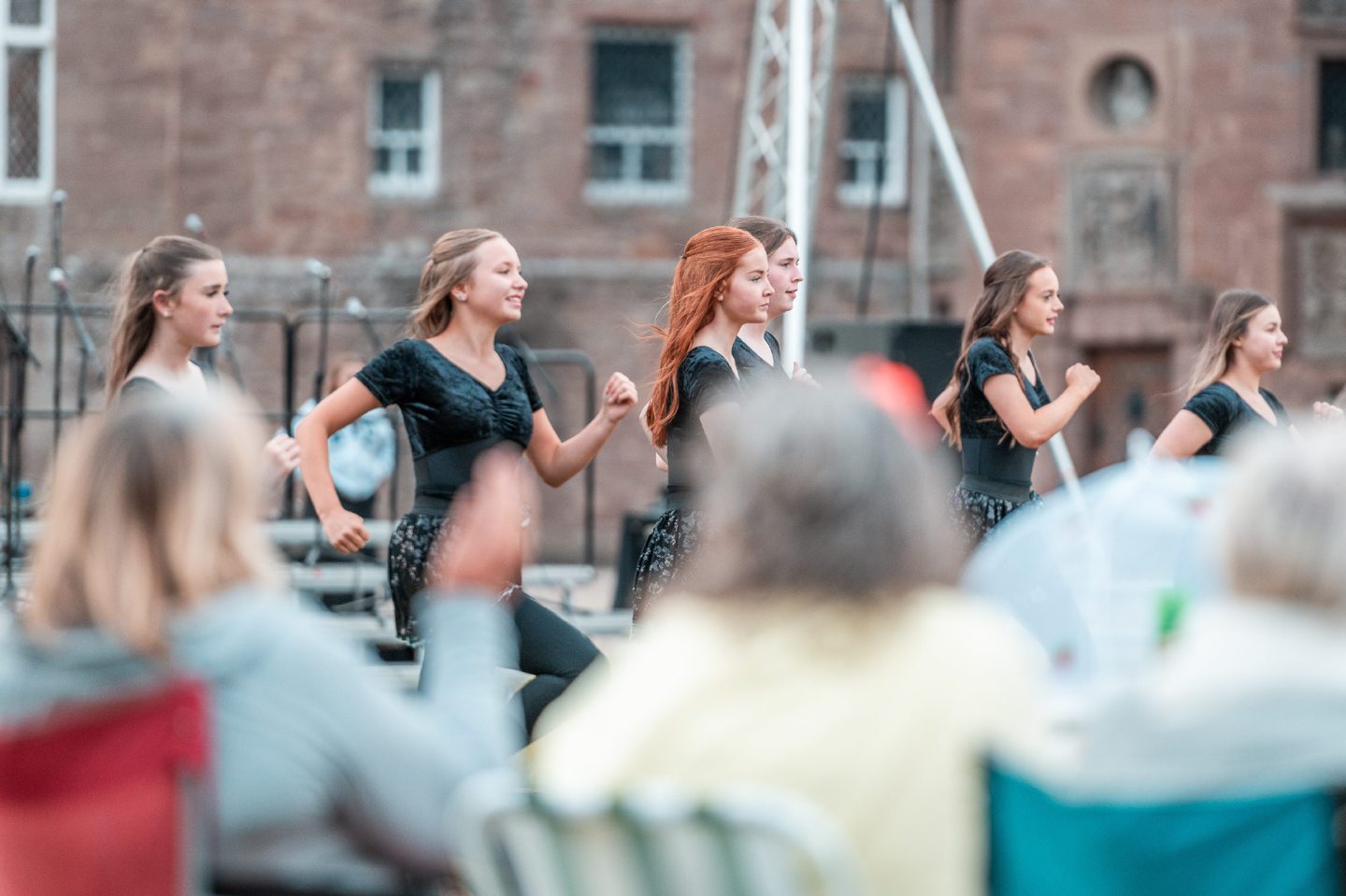 Pictures of open-air Glamis Proms at historic Angus castle