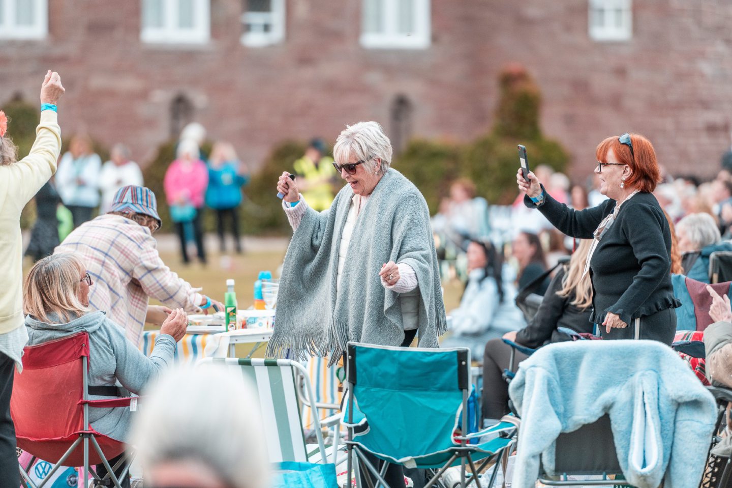 Pictures of open-air Glamis Proms at historic Angus castle