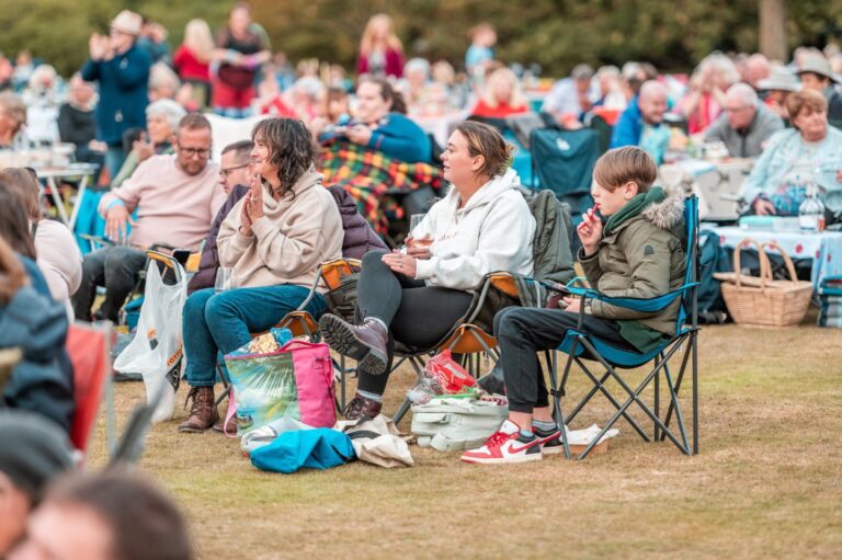 Pictures of open-air Glamis Proms at historic Angus castle