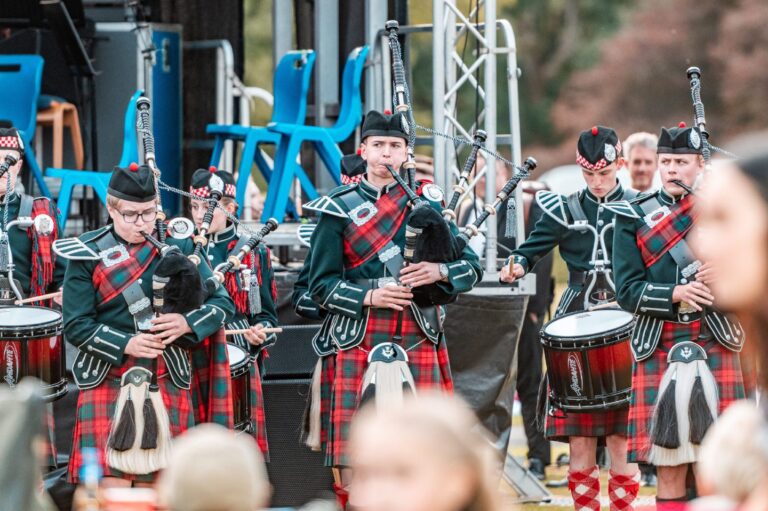 Pictures of open-air Glamis Proms at historic Angus castle