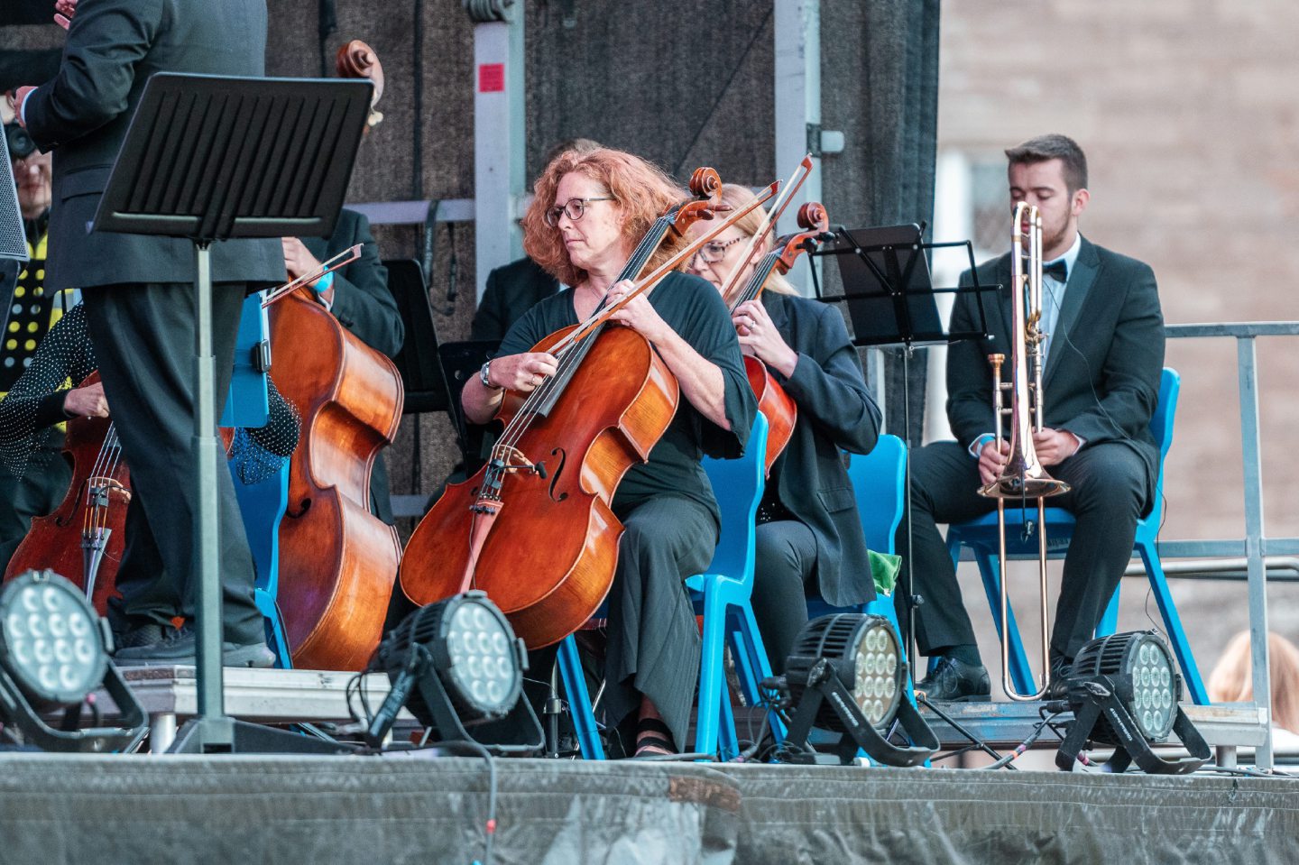 Pictures of open-air Glamis Proms at historic Angus castle
