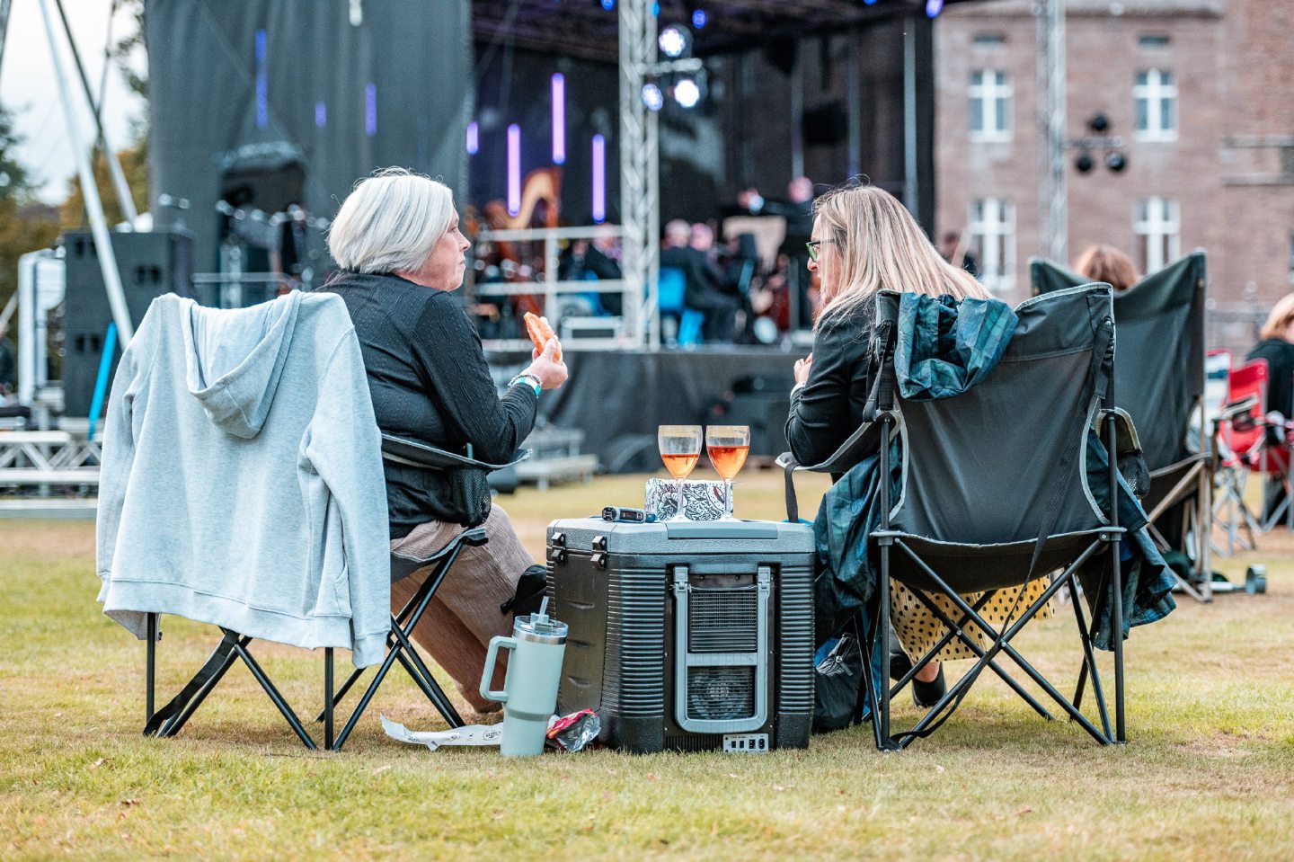 Pictures of open-air Glamis Proms at historic Angus castle