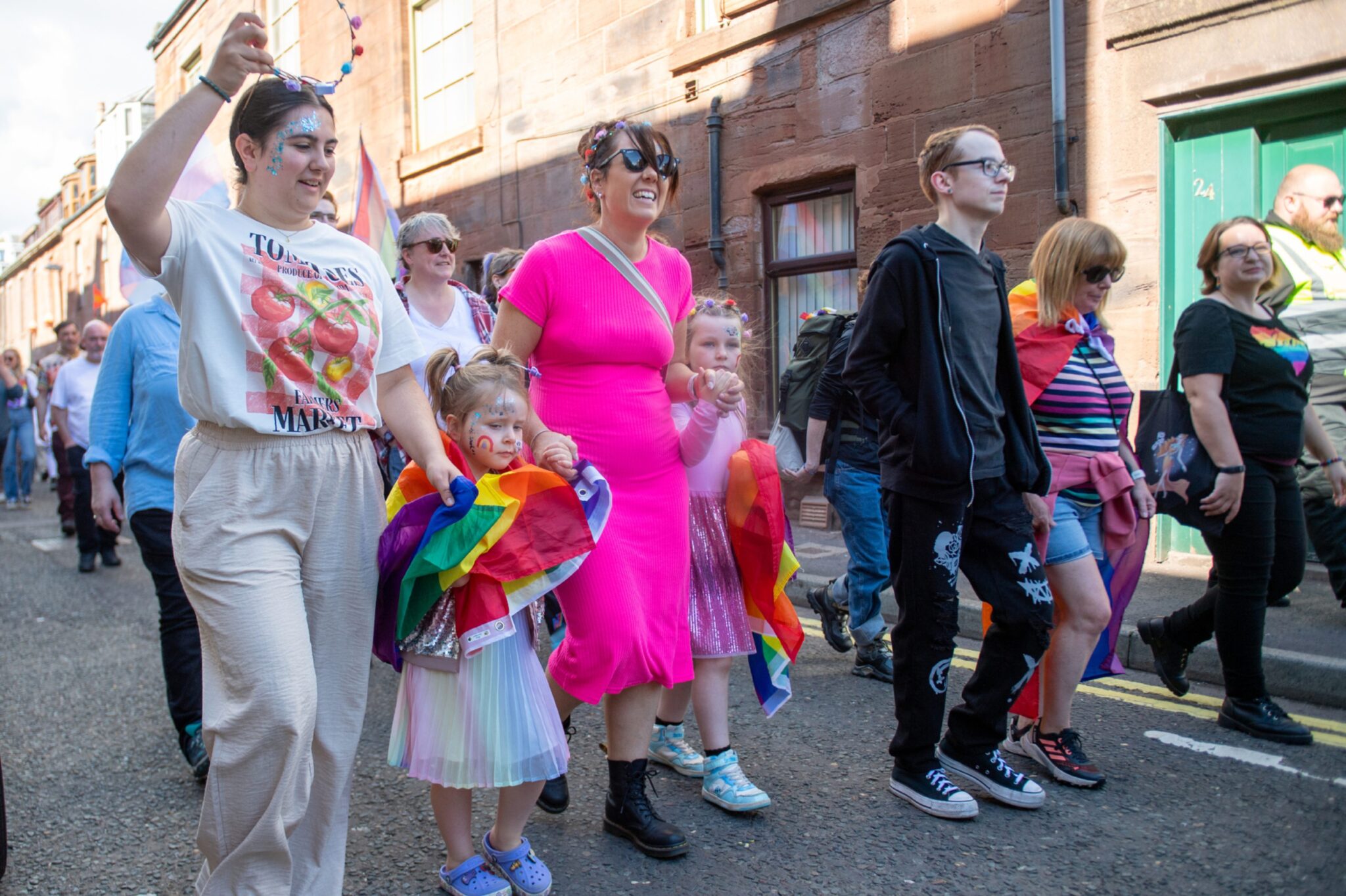 Pictures from first Angus Pride event in Arbroath