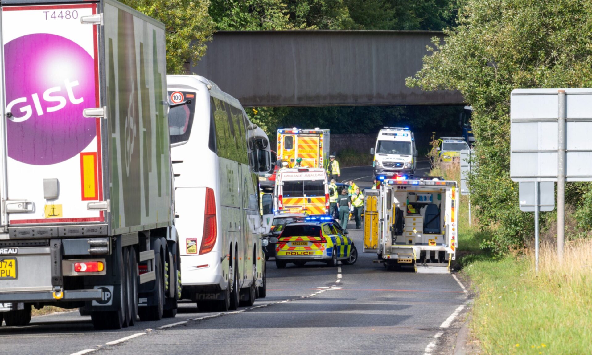 A94 in Perthshire shut for second time in month after lorry overturns