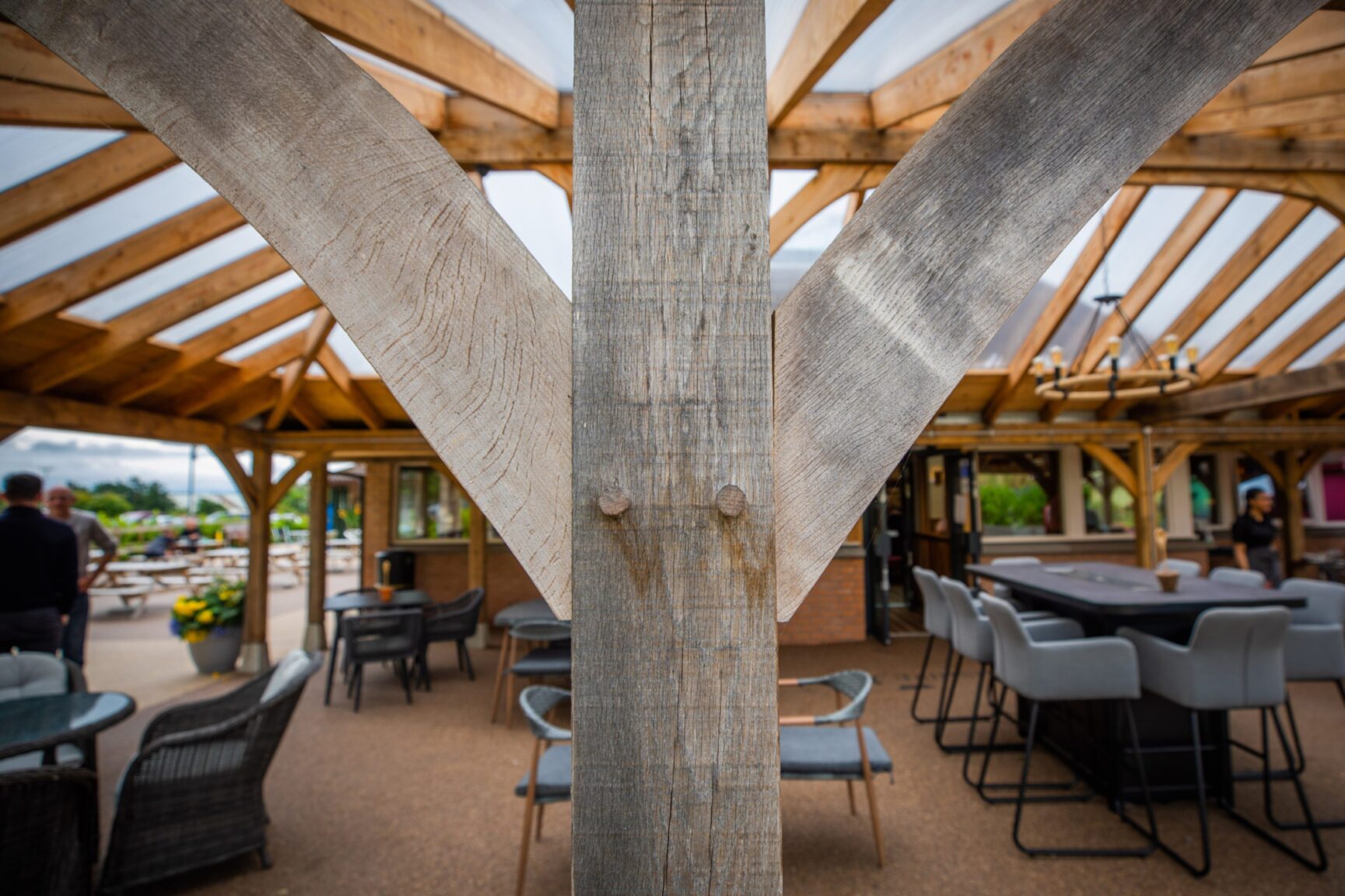 Oak canopy transforms Taste Perthshire with new outdoor space