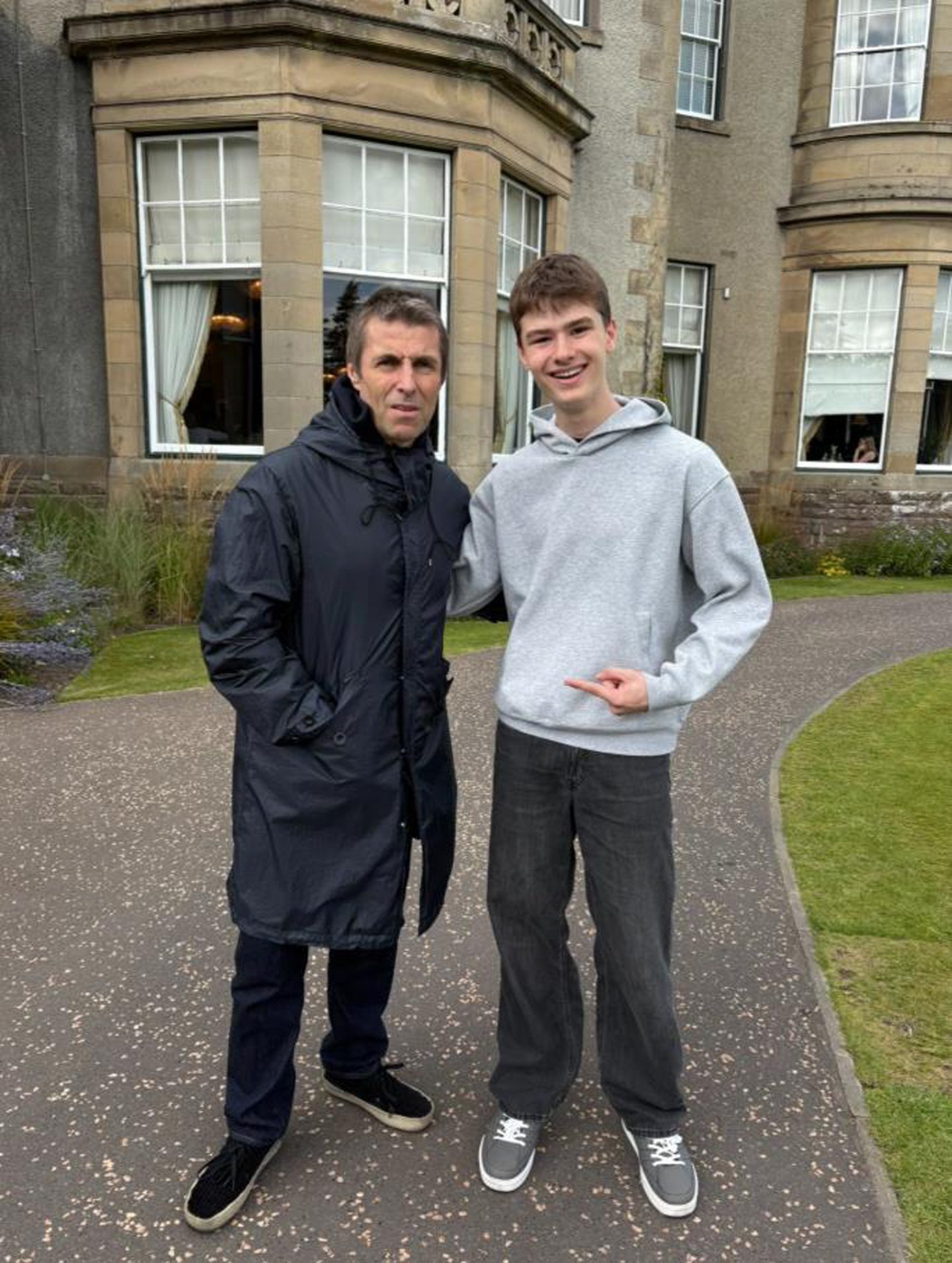 Perthshire dad meets Oasis 'hero' Liam Gallagher at Gleneagles