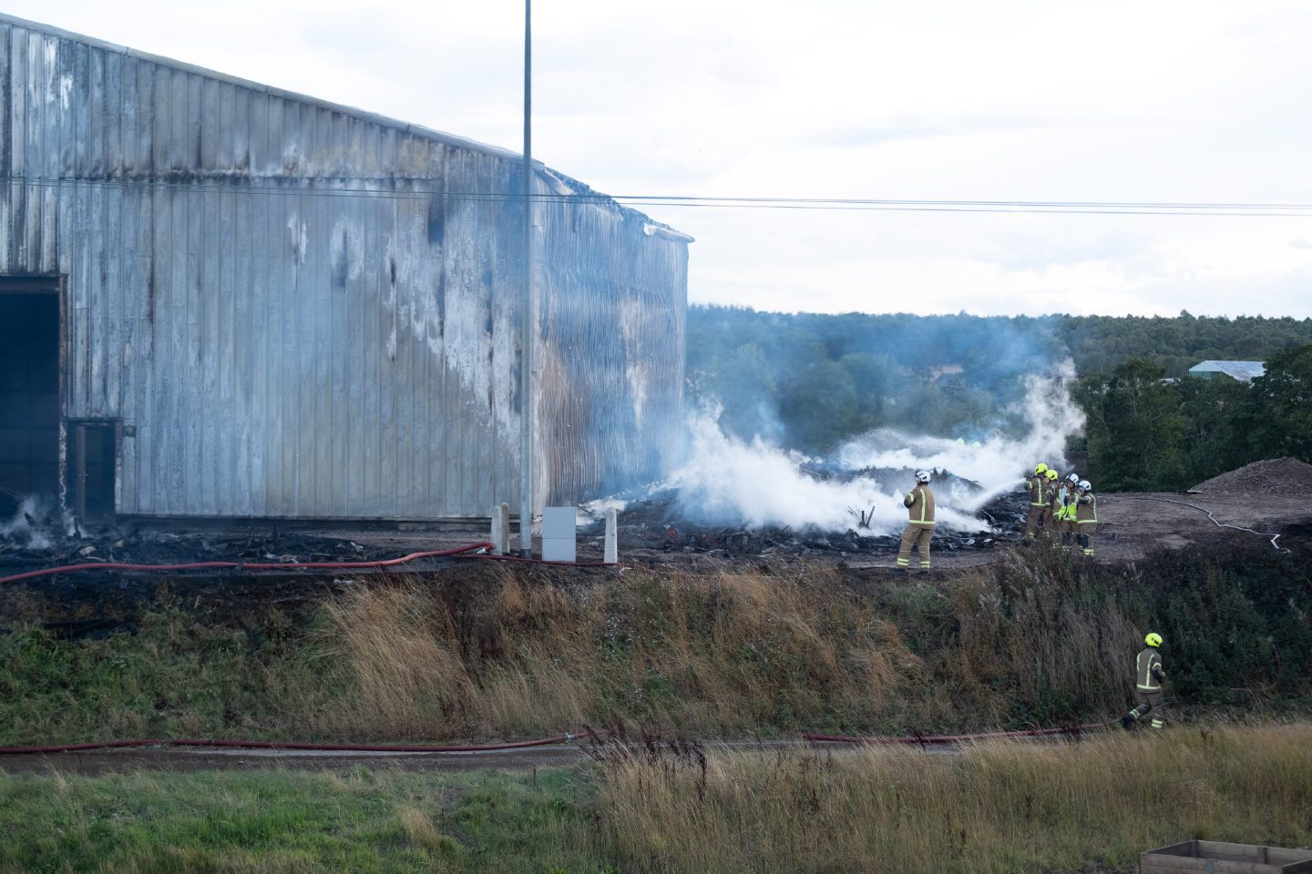 Six fire engines called to blaze at farm near Tannadice in Angus