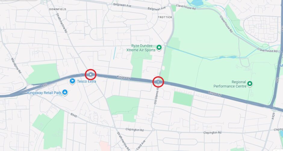 Two Dundee Kingsway roundabouts to shut overnight for roadworks