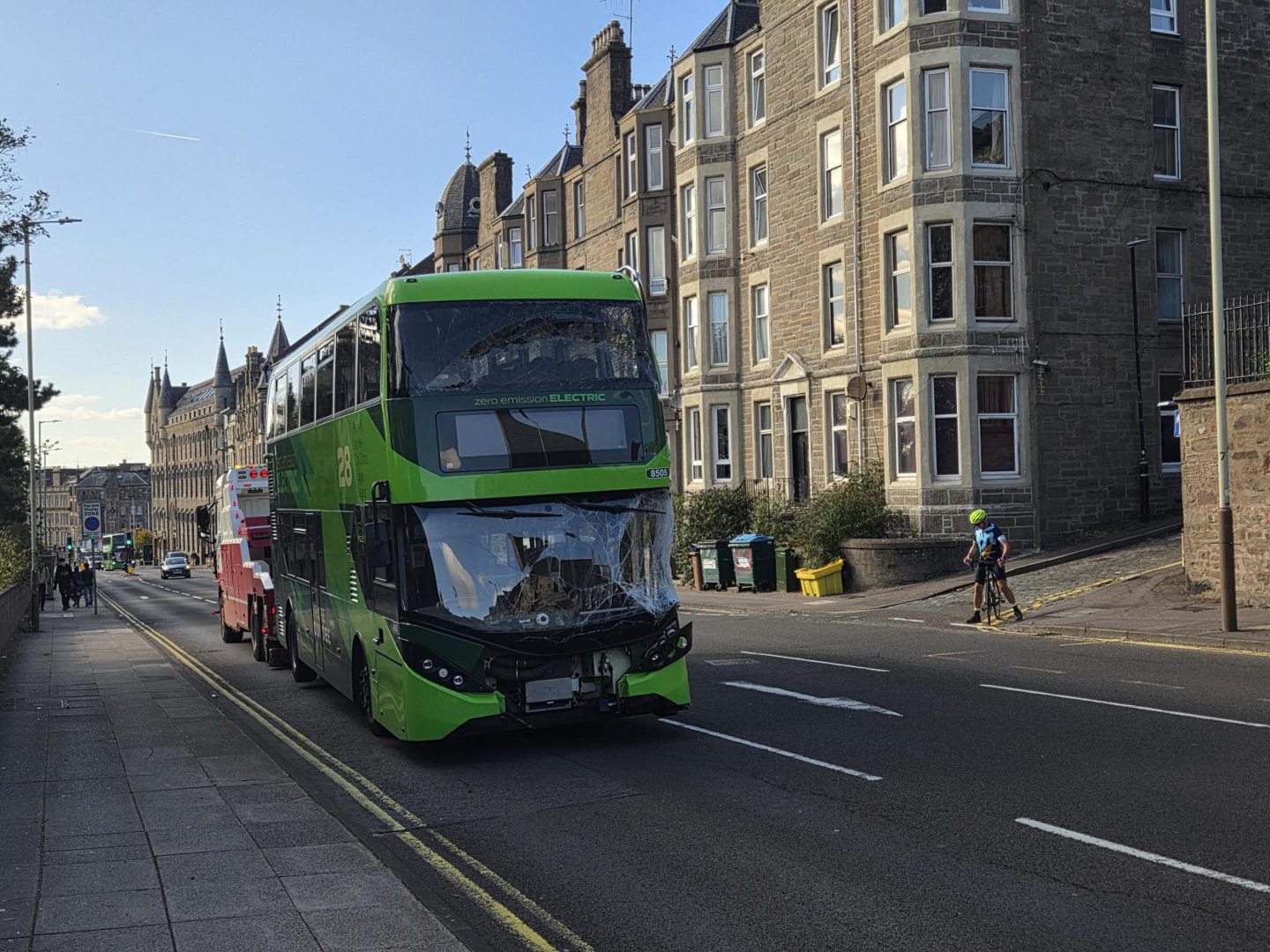 Two Xplore Dundee buses left smashed up after crash
