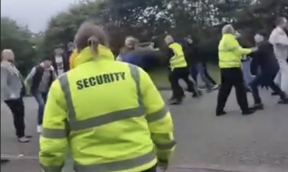 East Fife, Montrose and Raith Rovers fans clash