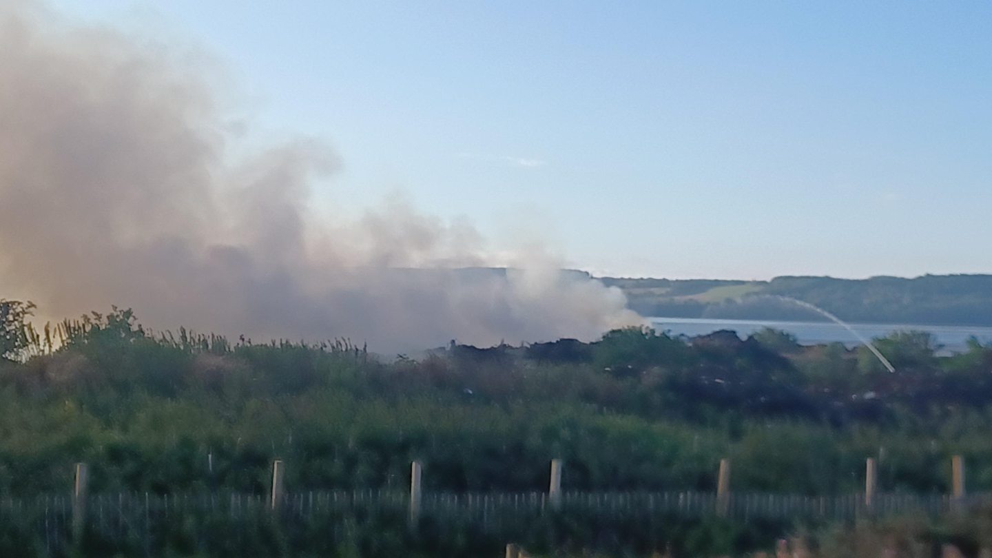Firefighters continue to fight blaze at Dundee recycling centre