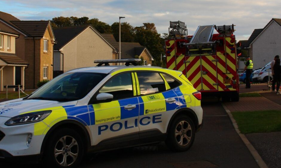 Four fire crews battle house blaze for over five hours in Monifieth