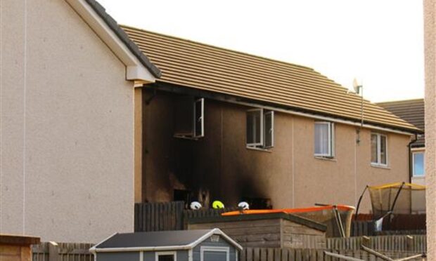 Four fire crews battle house blaze for over five hours in Monifieth