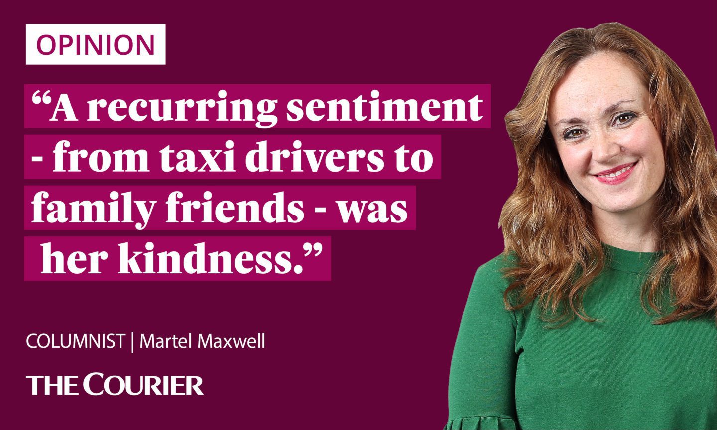 MARTEL MAXWELL: A tribute to special Dundonian Sandra Young - The Courier