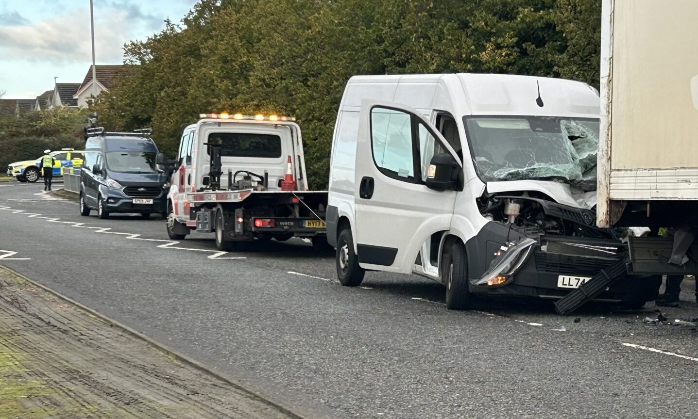 Driver charged after van crashed into lorry in Dunfermline