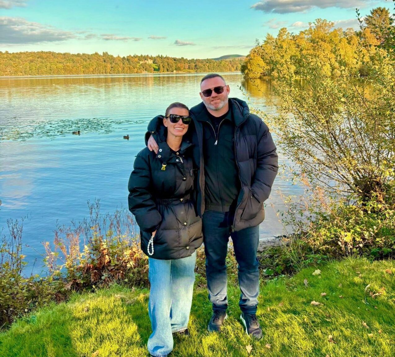 Wayne & Coleen Rooney at Gleneagles with Man United heroes