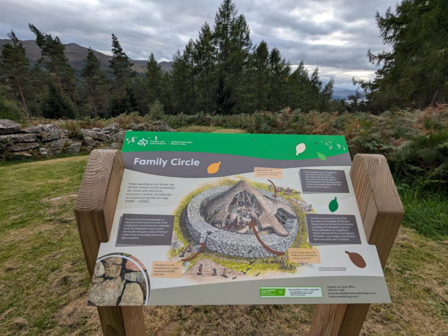 Exploring 'Hobbitesque' blackhouse in Allean Forest in Perthshire