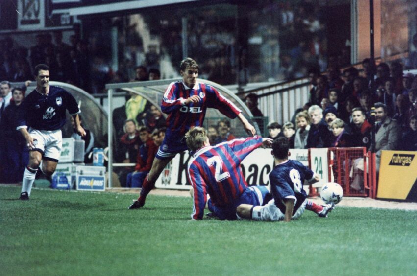 Pictures of Raith Rovers against Bayern Munich in 1995 Uefa Cup
