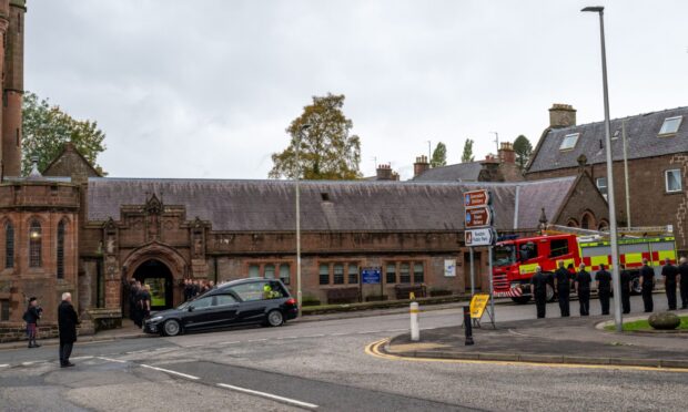 Harry Angus: Guard of honour at funeral of Brechin firefighter