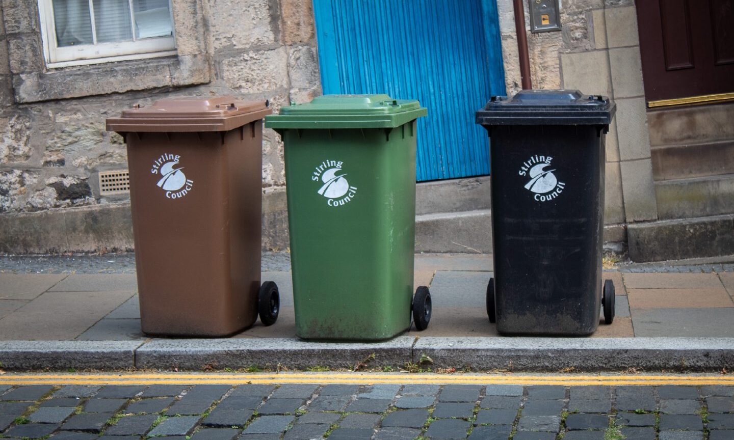 All you need to know about Stirling's new glass wheelie bins