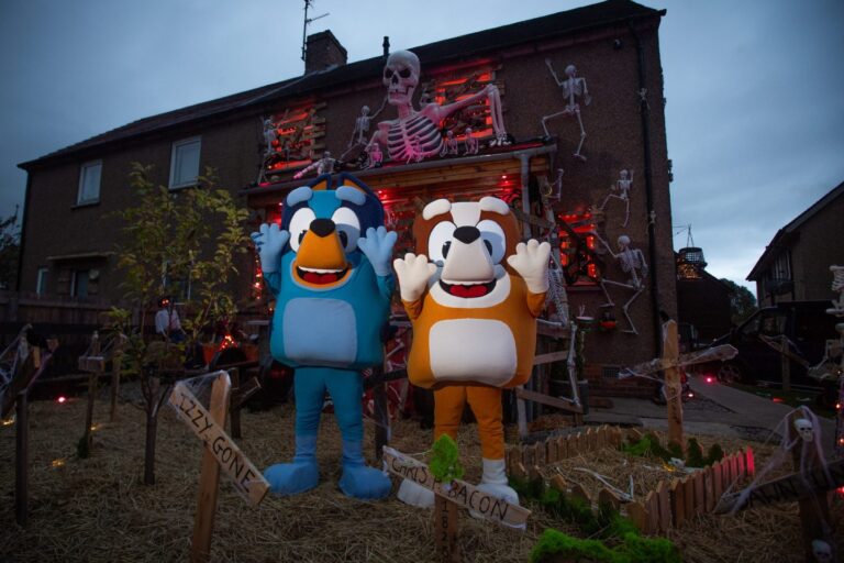 First look at Brechin family's spectacular Halloween house