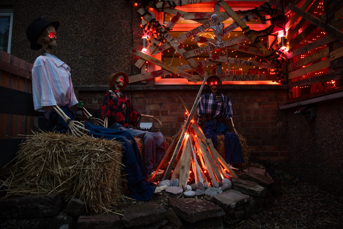 First look at Brechin family's spectacular Halloween house