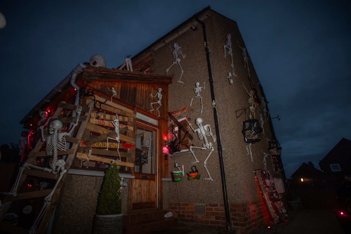 First look at Brechin family's spectacular Halloween house