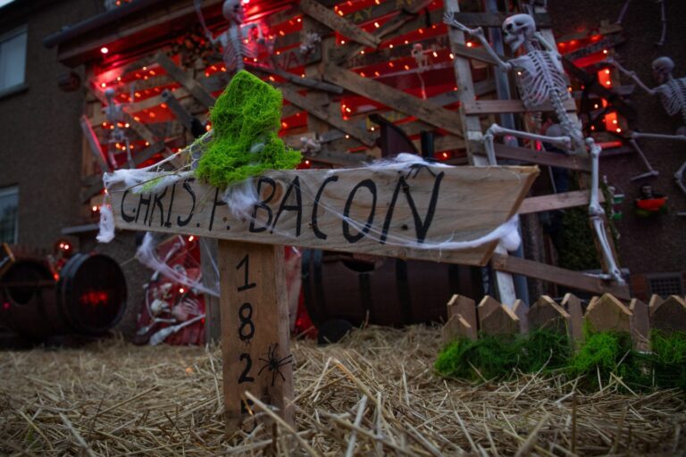First look at Brechin family's spectacular Halloween house