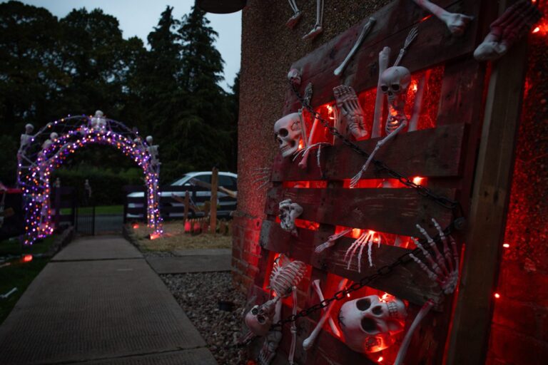 First look at Brechin family's spectacular Halloween house