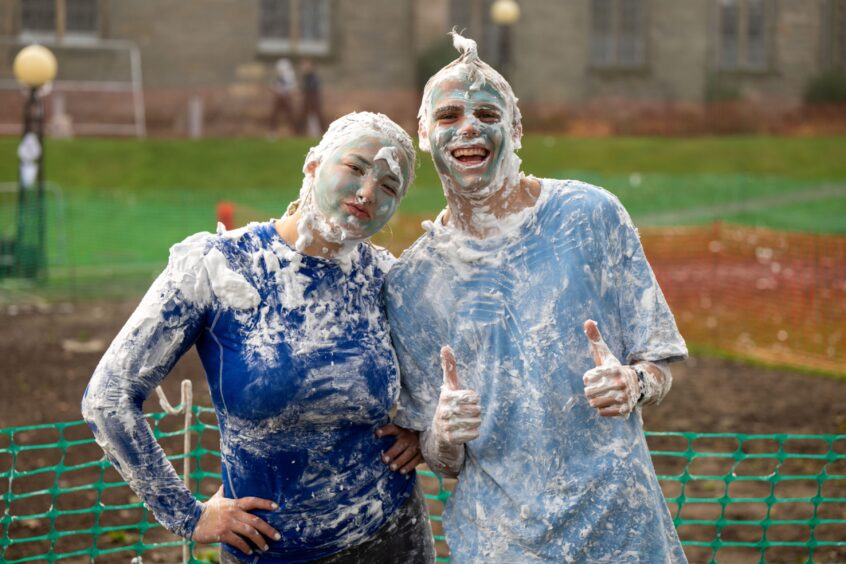 Raisin Monday foam fight delights students at St Andrews - The Courier