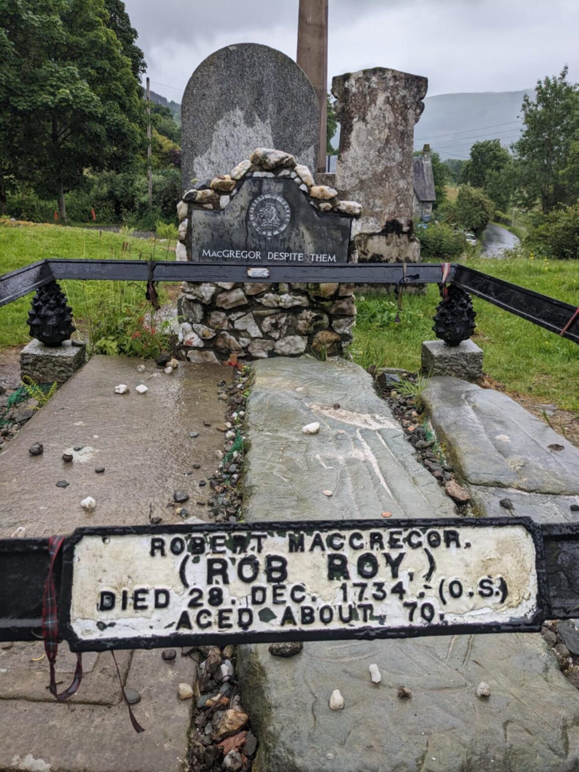 I explore Rob Roy's grave and clan gathering spot in Balquhidder