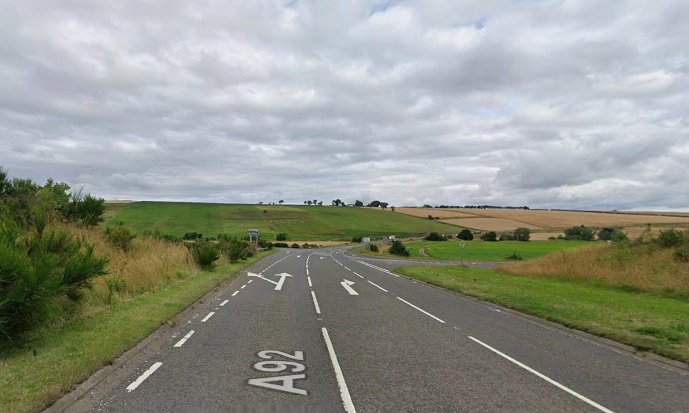 Emergency services attend crash on A92 at Inverkeilor