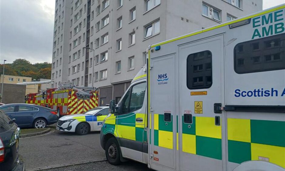 Emergency mission at Dundee multi as five workers taken unwell