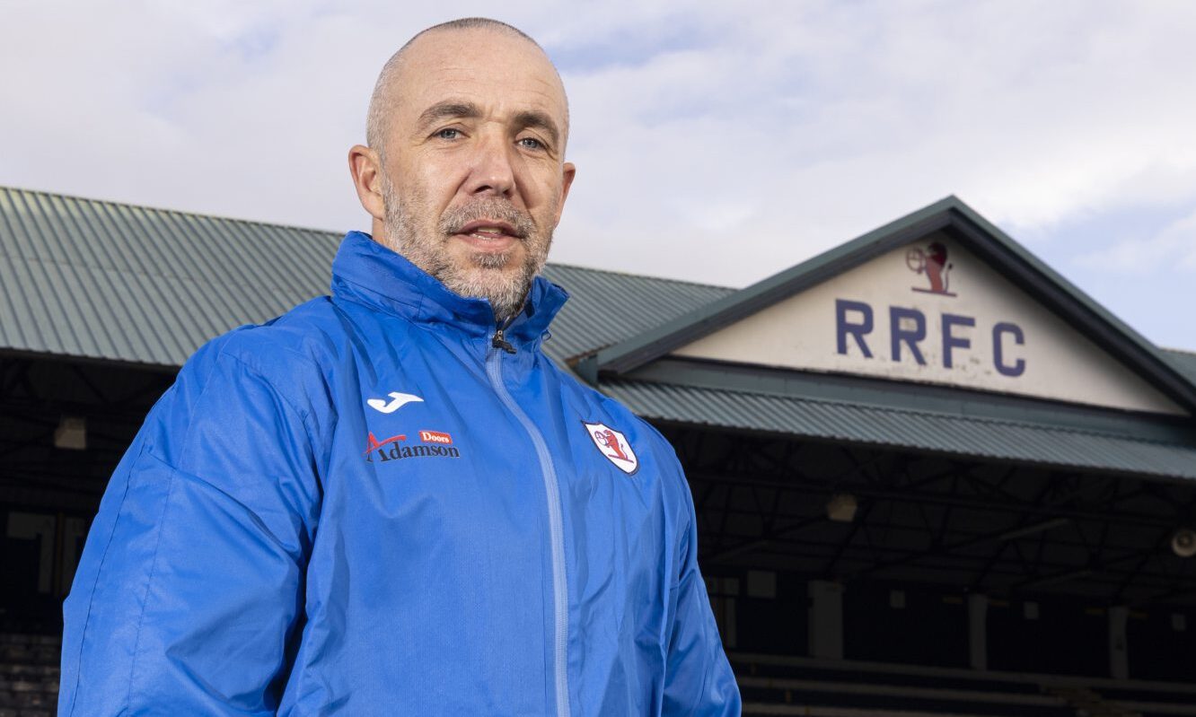 Dougie Imrie reacts to debut cup win for Raith Rovers against Alloa