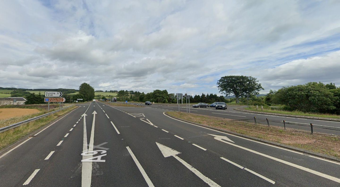 A9 closed northbound after crash south of Perth