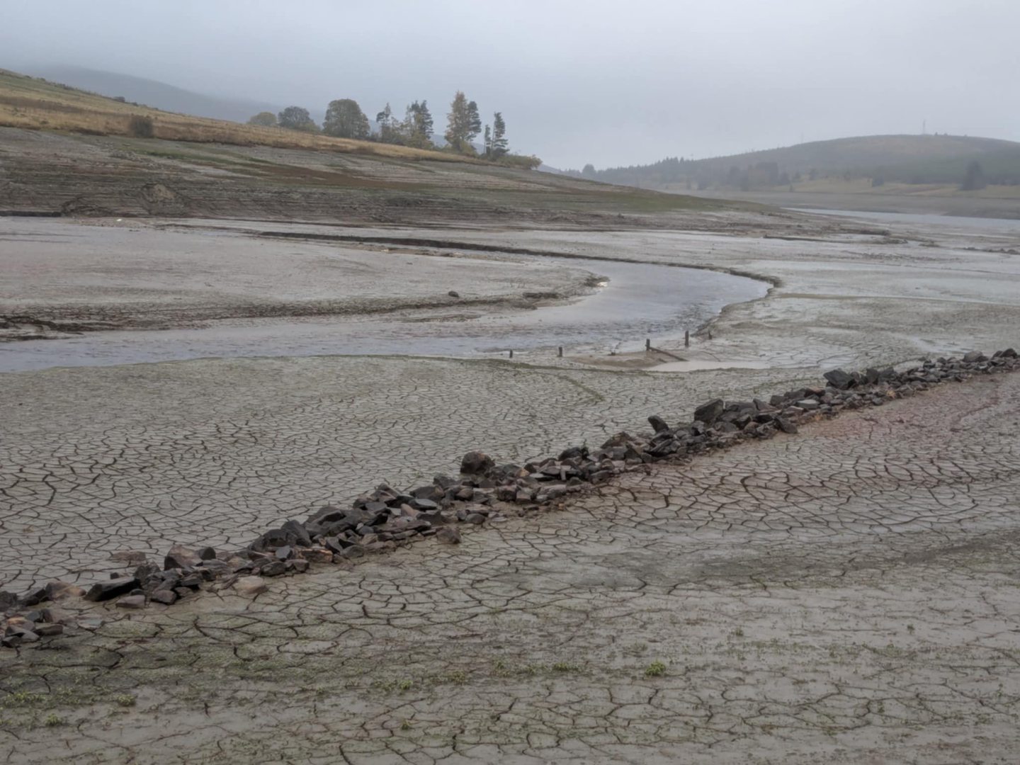 Lost Angus farming community emerges from Backwater Reservoir
