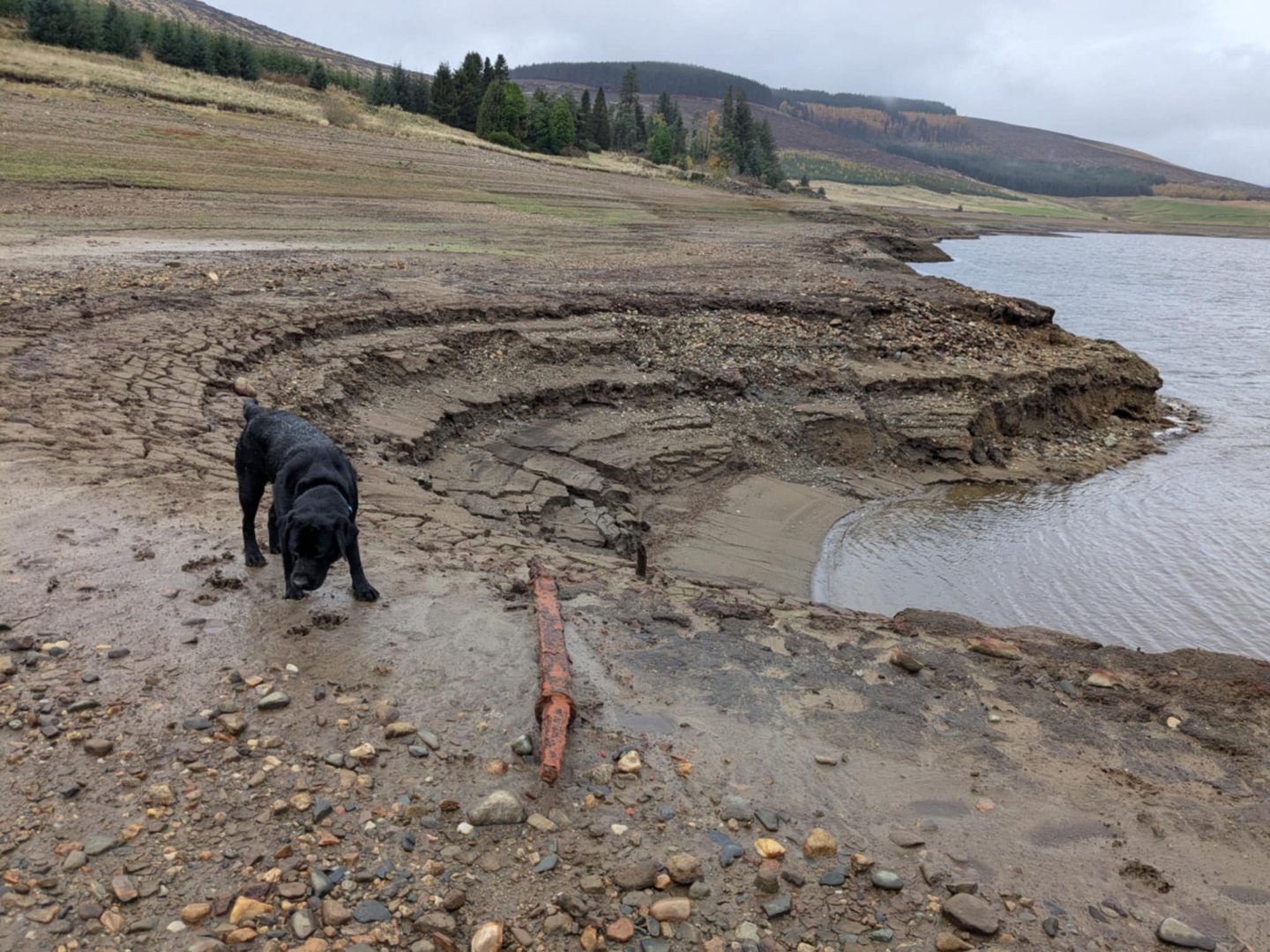 Lost Angus farming community emerges from Backwater Reservoir