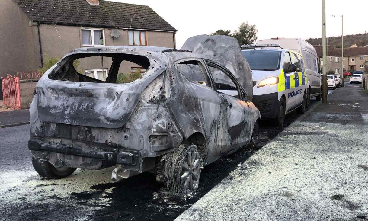 Car destroyed in overnight fire on Craigard Road, Dundee