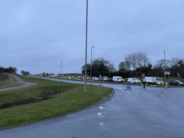 A92 near Arbroath reopens after crash between van and lorry