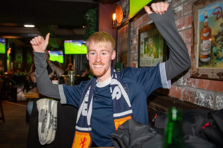 Photos as Scotland fans celebrate Denmark win in Dundee pubs