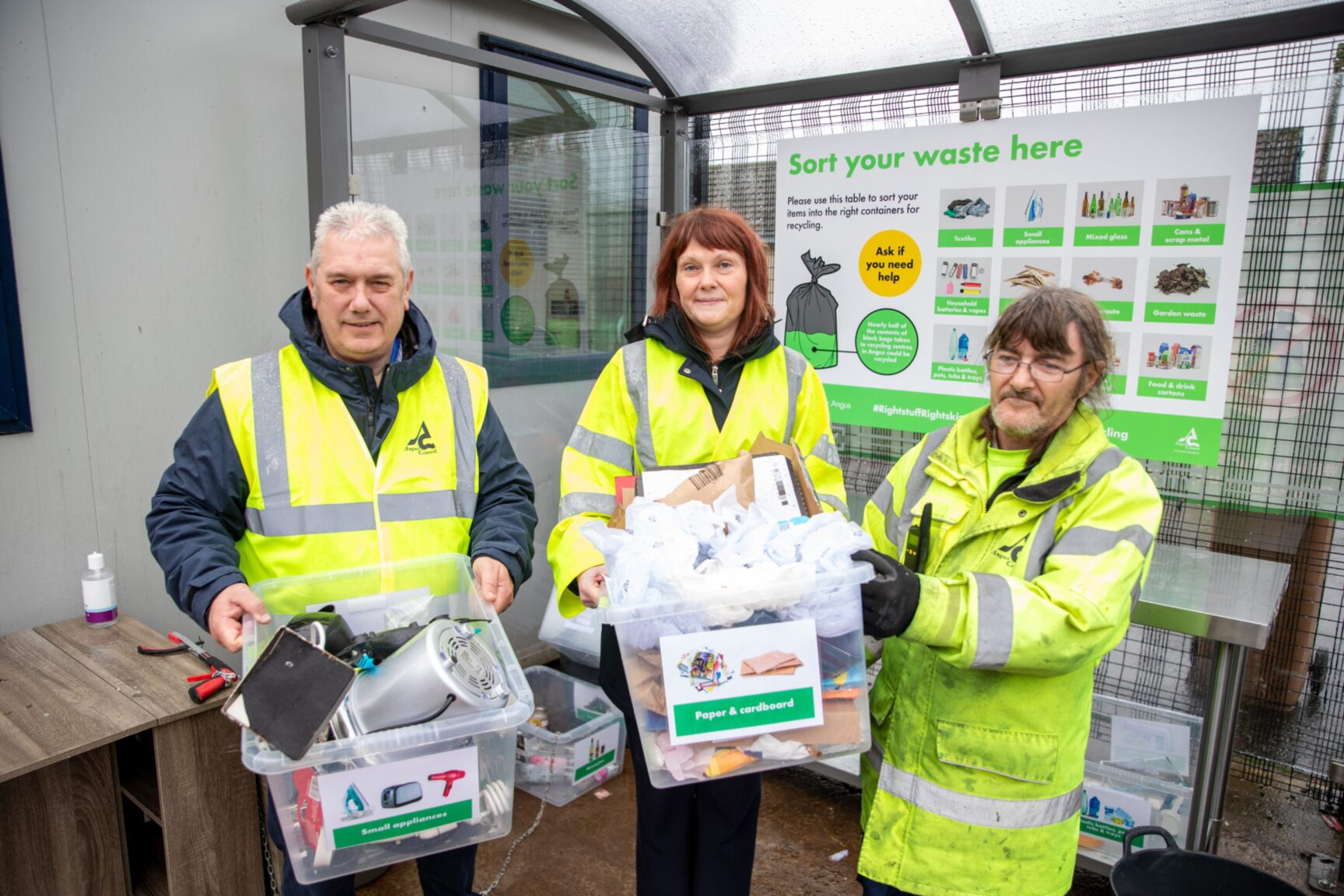 We visit Forfar to see Scotland’s first bin bag sorting station in action