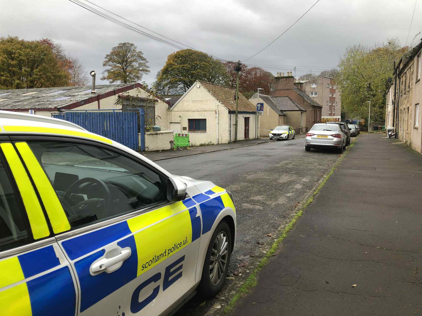 Police tape off old Cupar laundry building after cannabis farm find