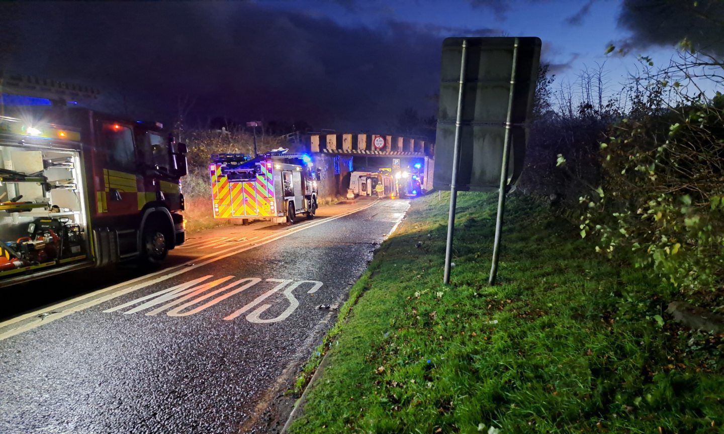 A90 and A92 shut in Angus with emergency crews at two crashes