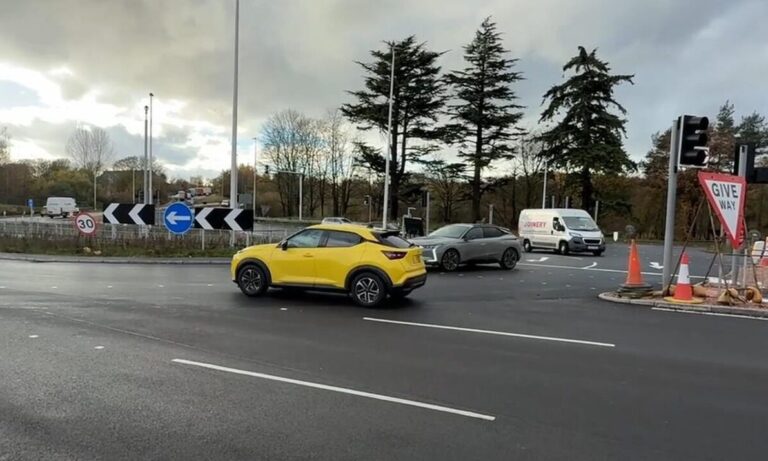 Swallow Roundabout video shows new confusion and near misses