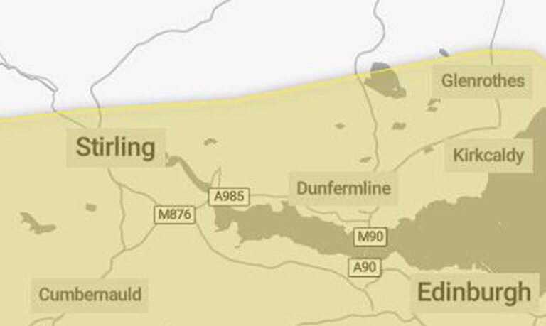 Rain warning for Stirling and Fife as locals told flooding 'possible'